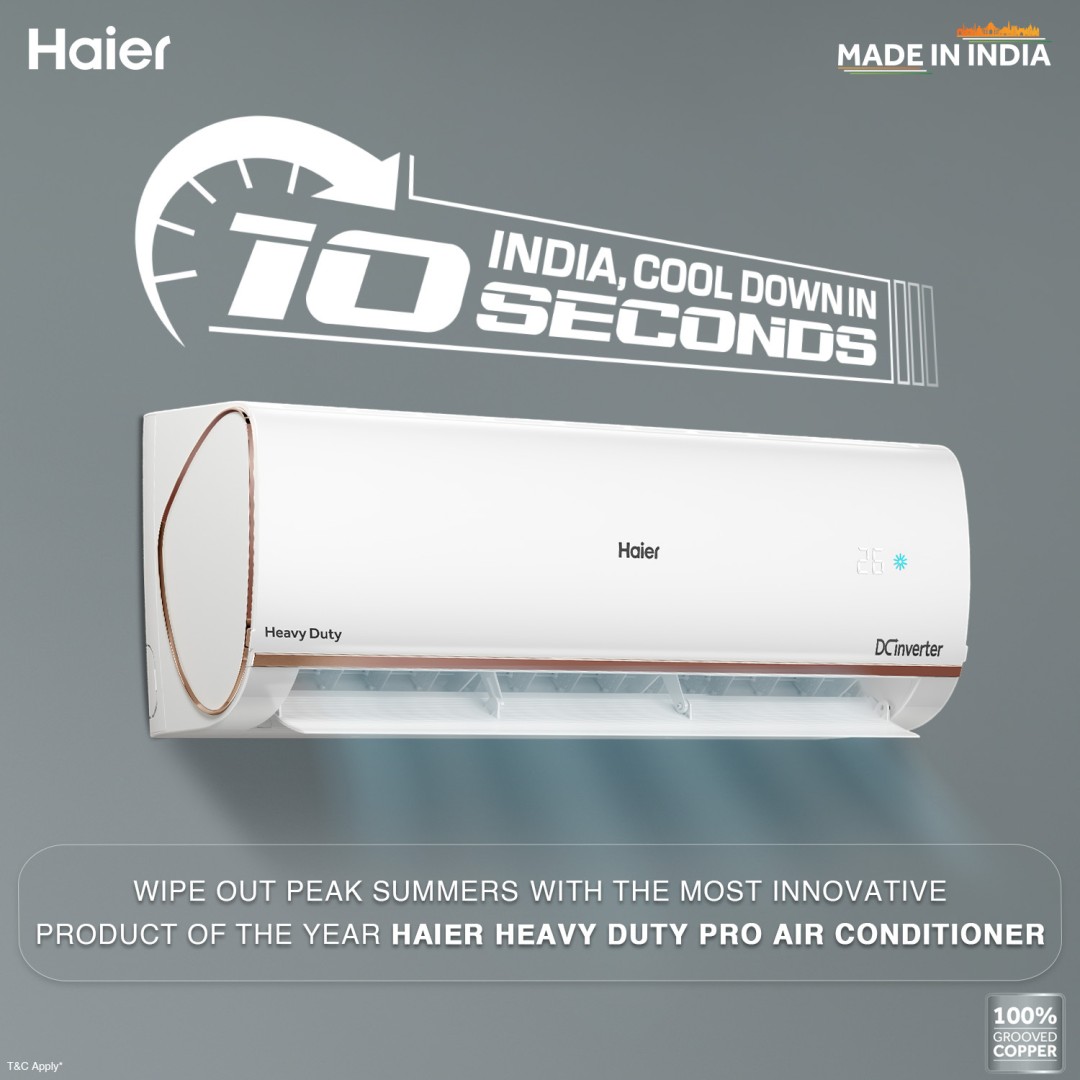 Haier HSU13K-PYFR4BE-INV 1 Ton 4 Star Inverter Split AC Price ...