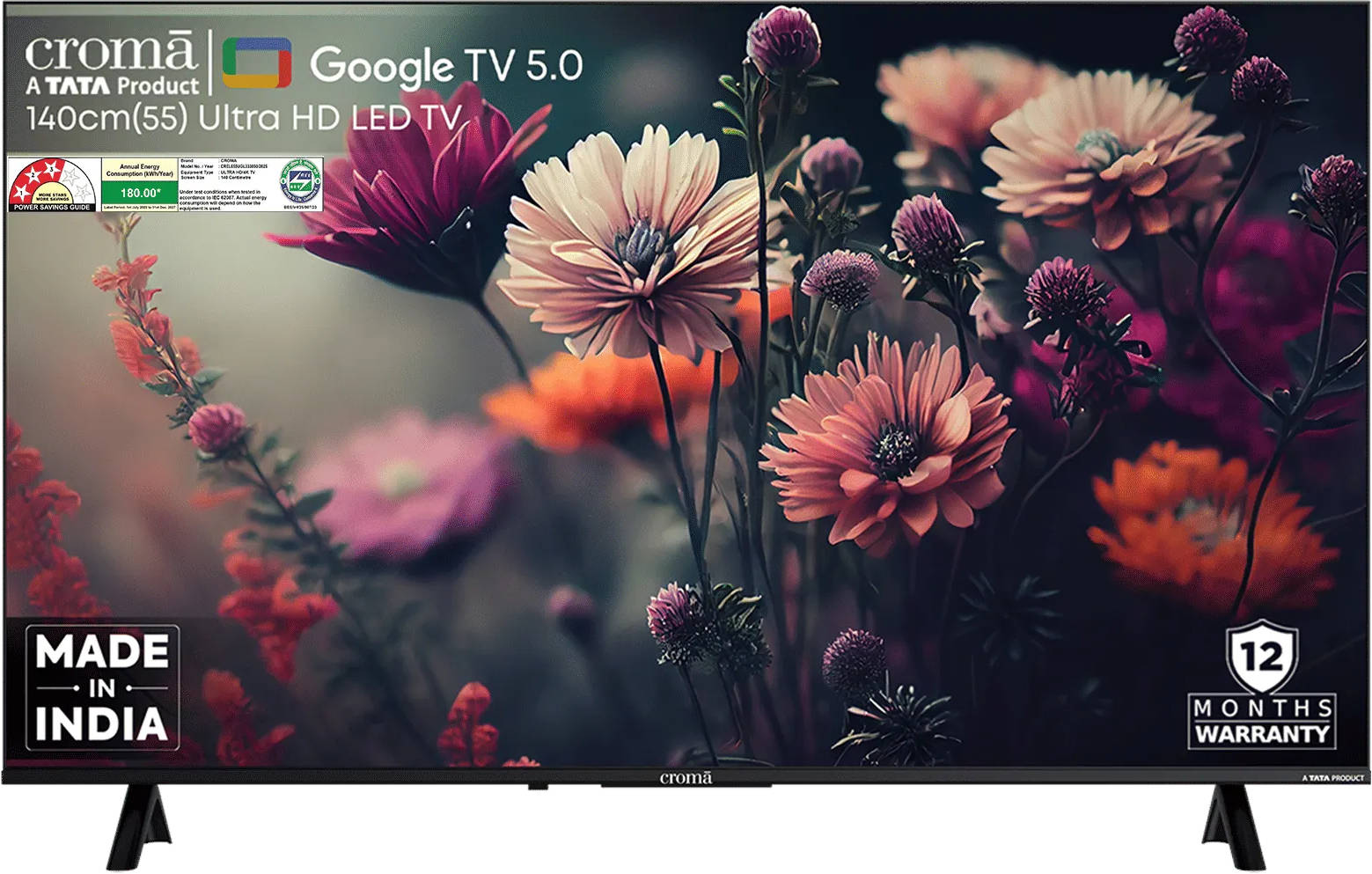 Croma CREL055UGL333850 55 inch UHD Smart LED TV Price, Specifications & Features