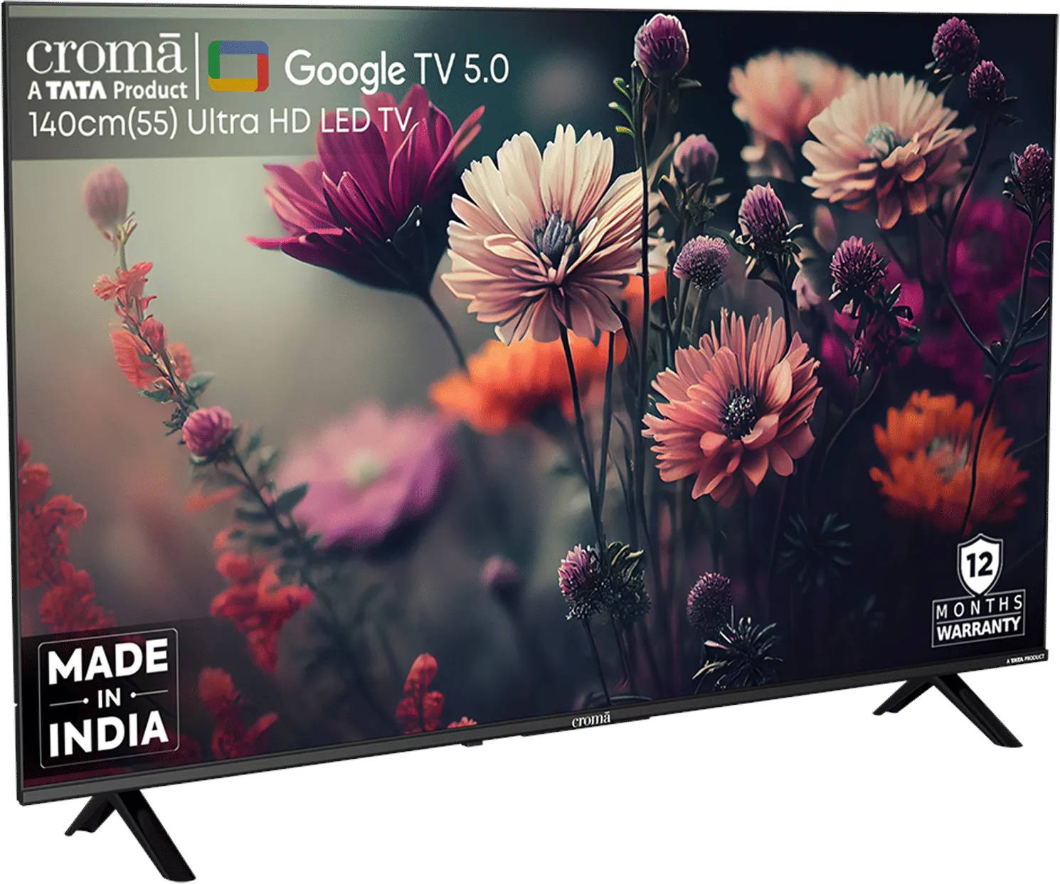 Croma CREL055UGL333850 55 inch UHD Smart LED TV Price, Specifications ...