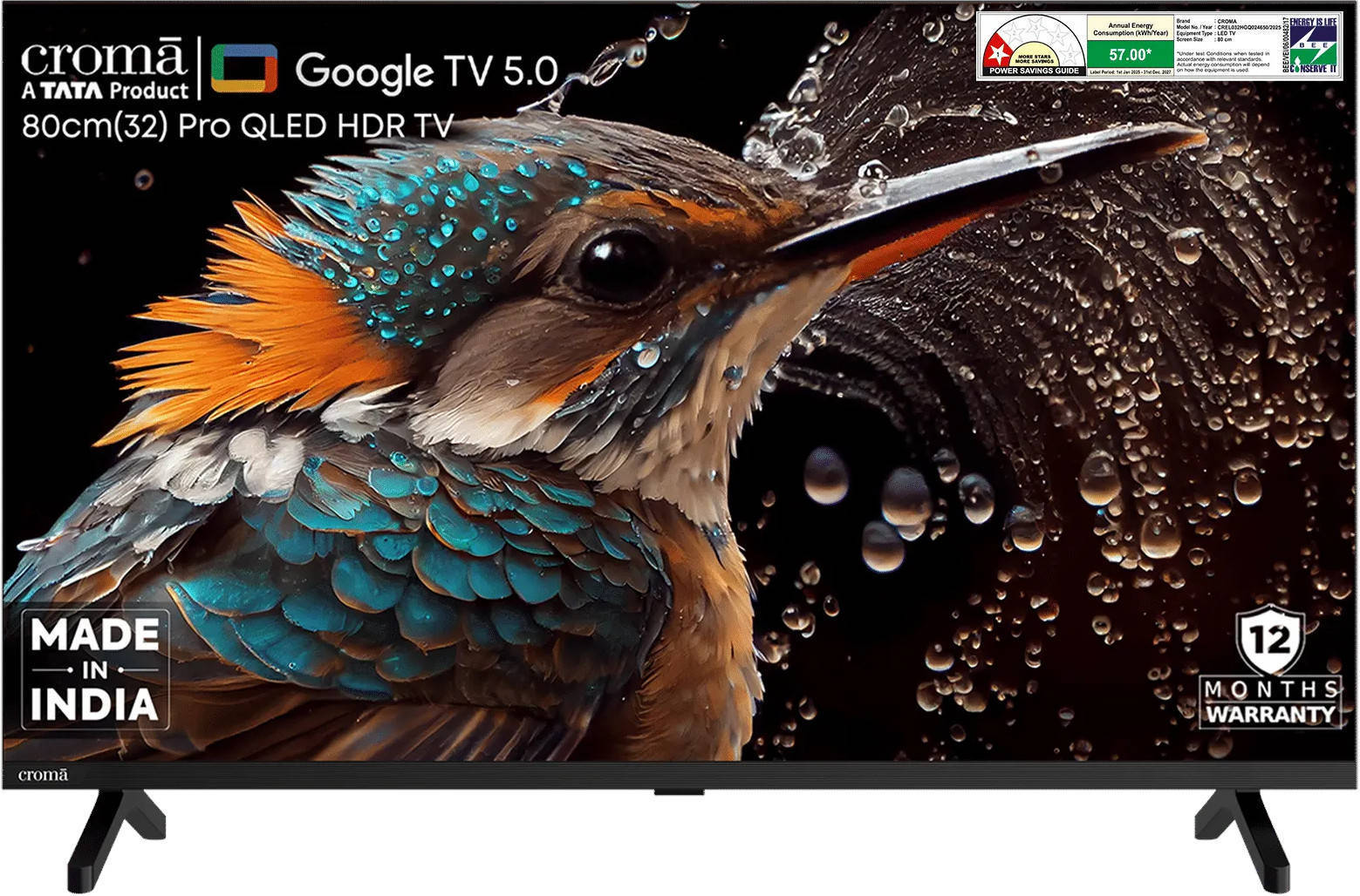 Croma CREL032HGQ024650 32 inch HD ready Smart QLED TV Price ...