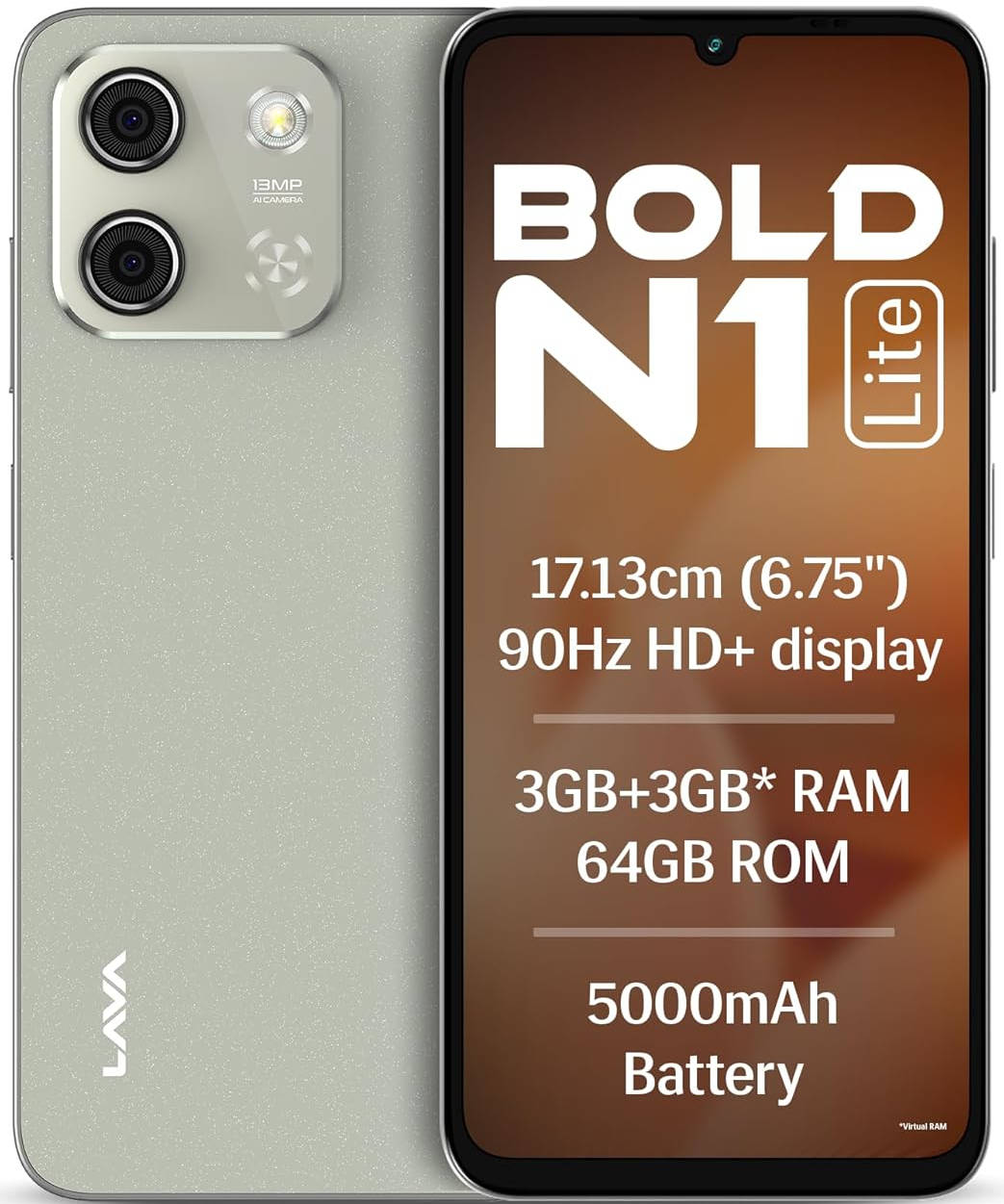 Lava Bold N1 Lite price in India starts at ₹6,699 - Specs & Features (23rd October 2025 ...