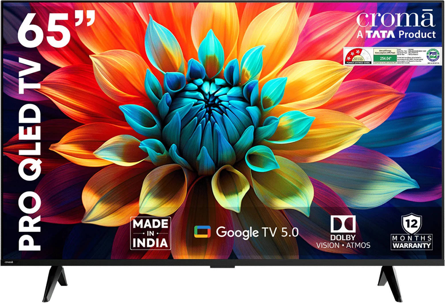 Croma CREL065UGQ024650 65 inch UHD Smart QLED TV Price, Specifications ...
